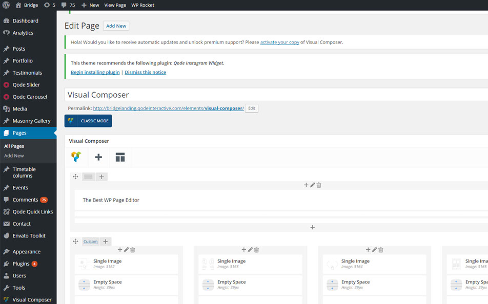 Bridge | Visual Composer